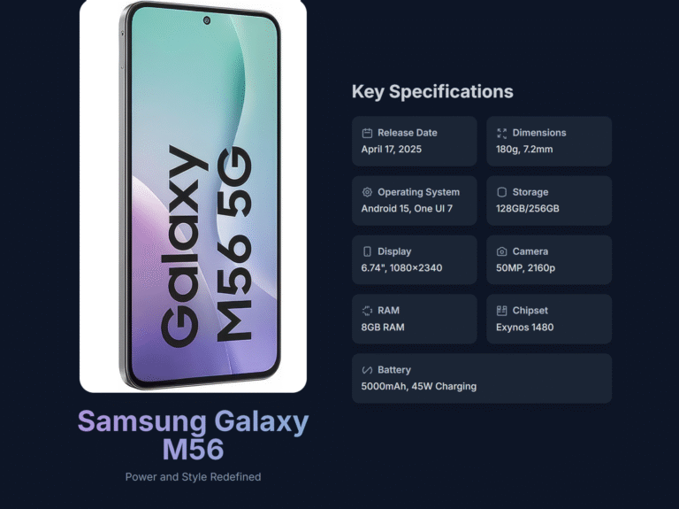 Samsung Galaxy M56: Full Specs and Features - PHONE VERDICT